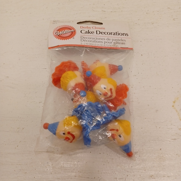 Wilton | Kitchen | New Vintage Wilton Cake Toppers Clowns | Poshmark